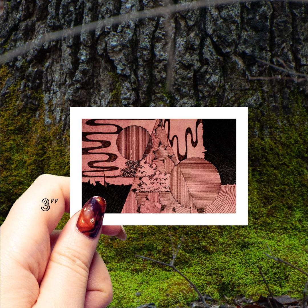 Intuitive Ink Drawing - 4 - Sticker - Original Artwork, - Etsy