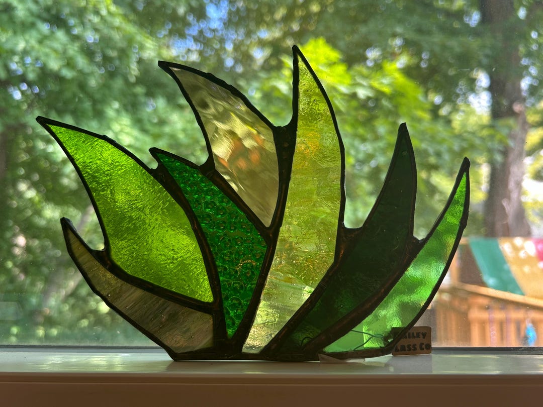 Agave Plant Stained Glass - Etsy