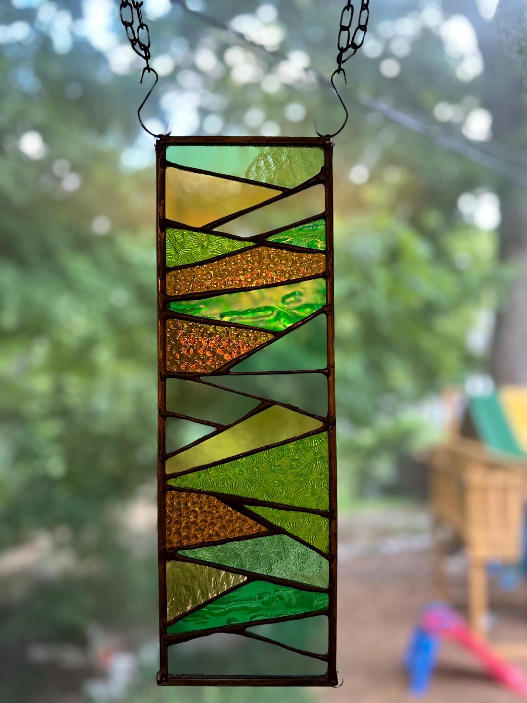 Forest Camping Stained Glass - Etsy