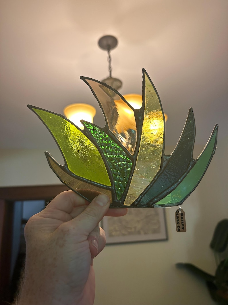 Agave Plant Stained Glass - Etsy