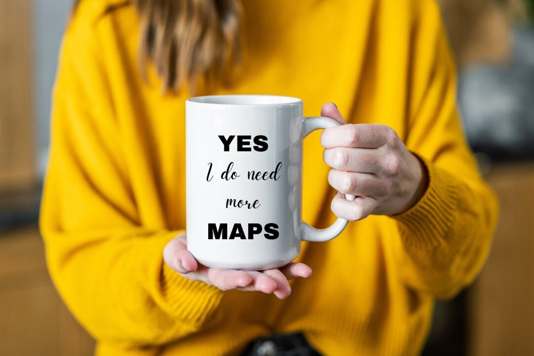 Map Collector Gift, Map Collector Mug, Map Mug, Funny Collector Mug ...