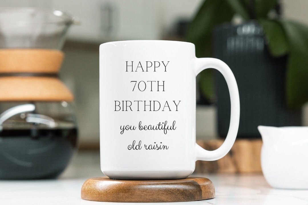 70th Birthday Mug, 70th Birthday Gift, Turning 70, Funny 70th Gift ...