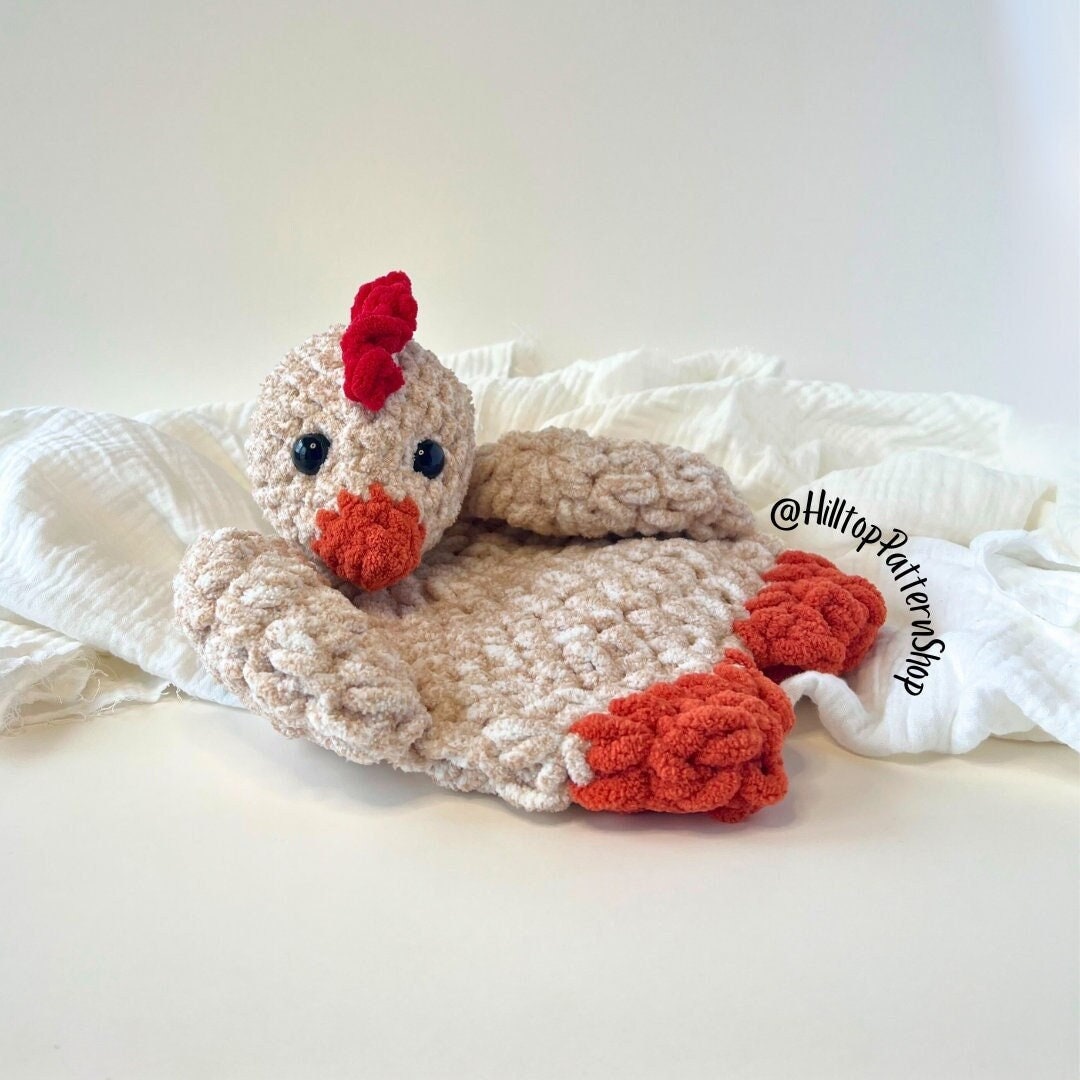 Chicken Lovey Crochet Pattern: Beginner Amigurumi Snuggler (PDF Pattern ...