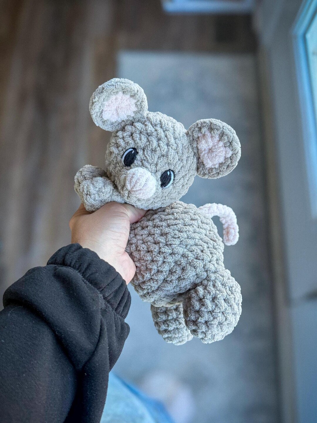 Crochet Pattern: Murphy the Mouse Snuggler or Plushie, Mouse Crochet ...