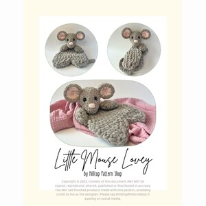 Crochet Pattern: Mouse Snuggler, Amigurumi Crochet Pattern, Beginner ...