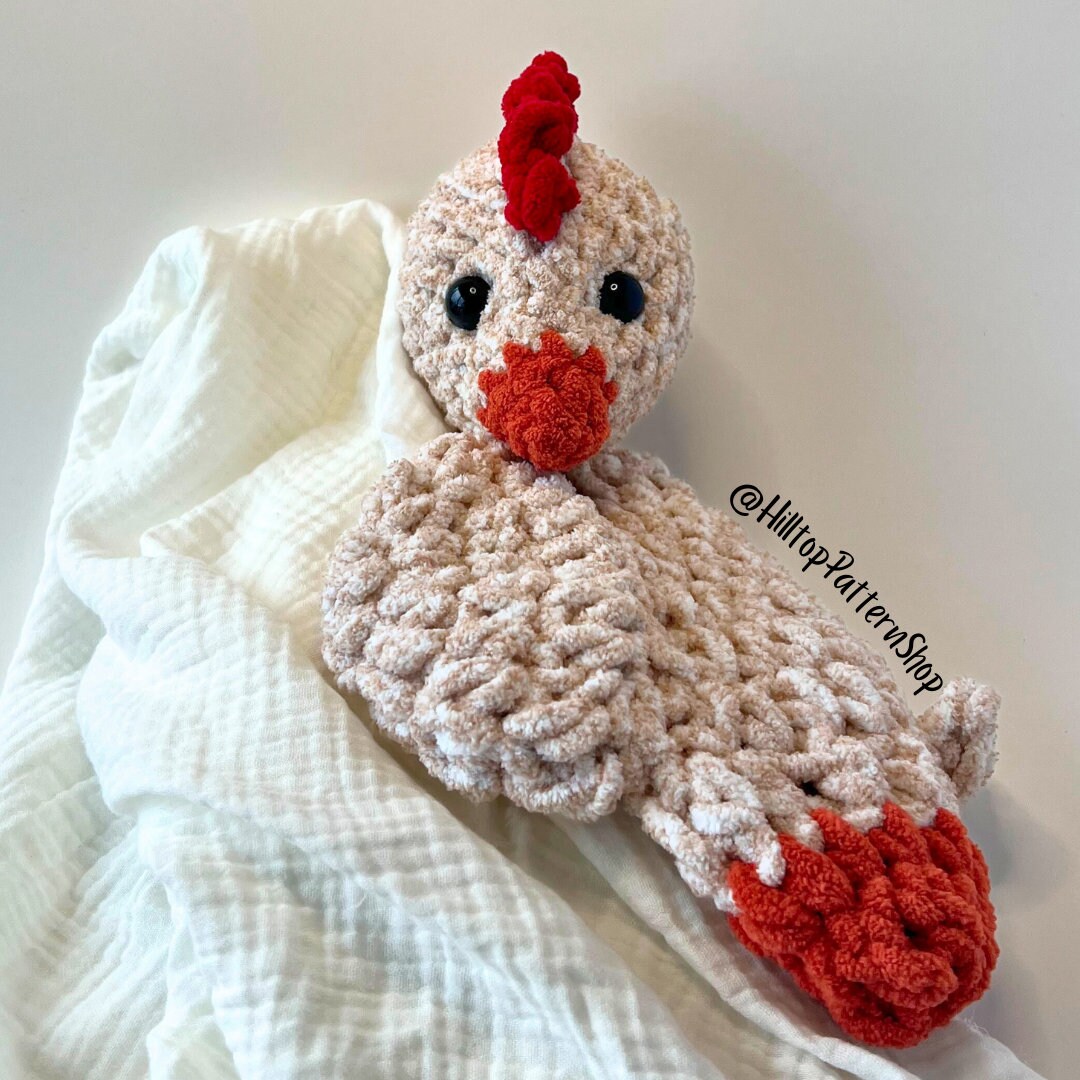 Crochet Pattern: Chicken Lovey Snuggler Amigurumi Crochet - Etsy