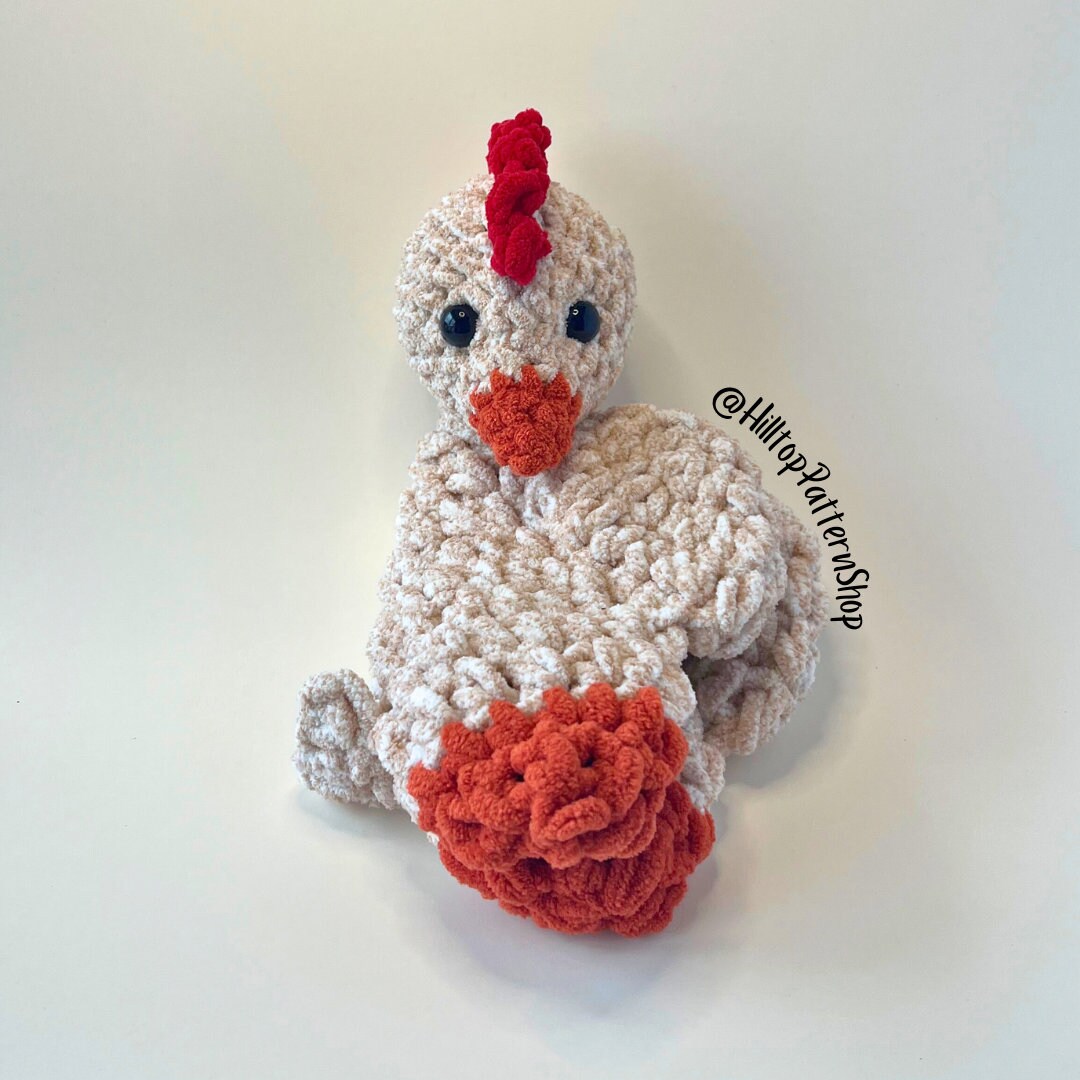 Crochet Pattern: Chicken Lovey Snuggler Amigurumi Crochet - Etsy