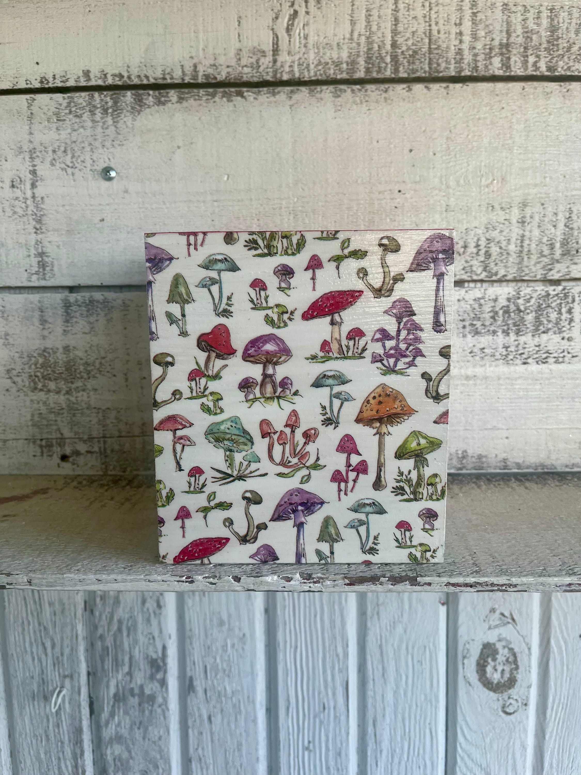 Whimsical Mushroom Tissue Box Cover - Nature-inspired Decor ...