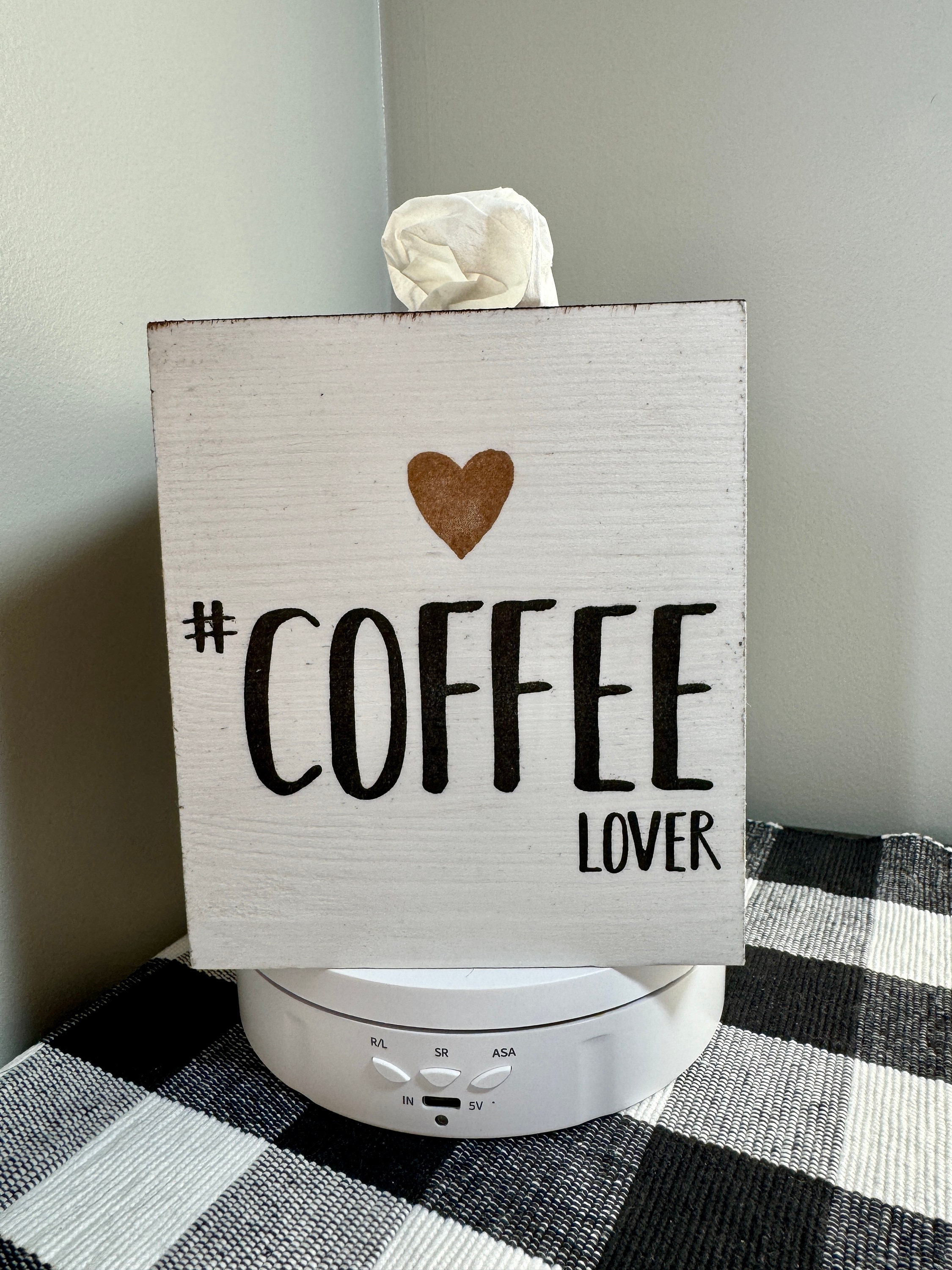 Coffee Lover Tissue Box Cover Perfect for Coffee Enthusiast - Etsy