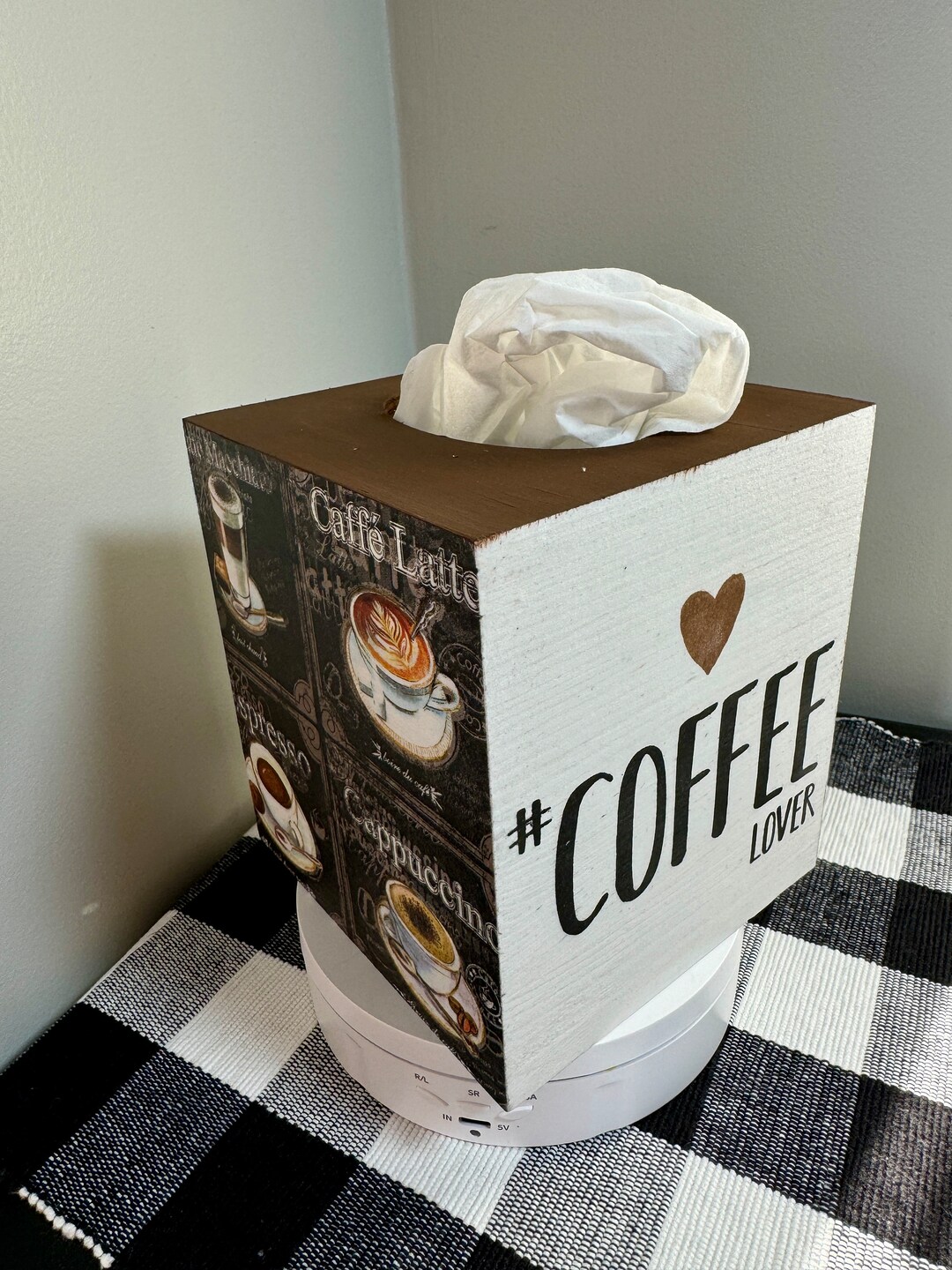 Coffee Lover Tissue Box Cover - Perfect for Coffee Enthusiast - Etsy