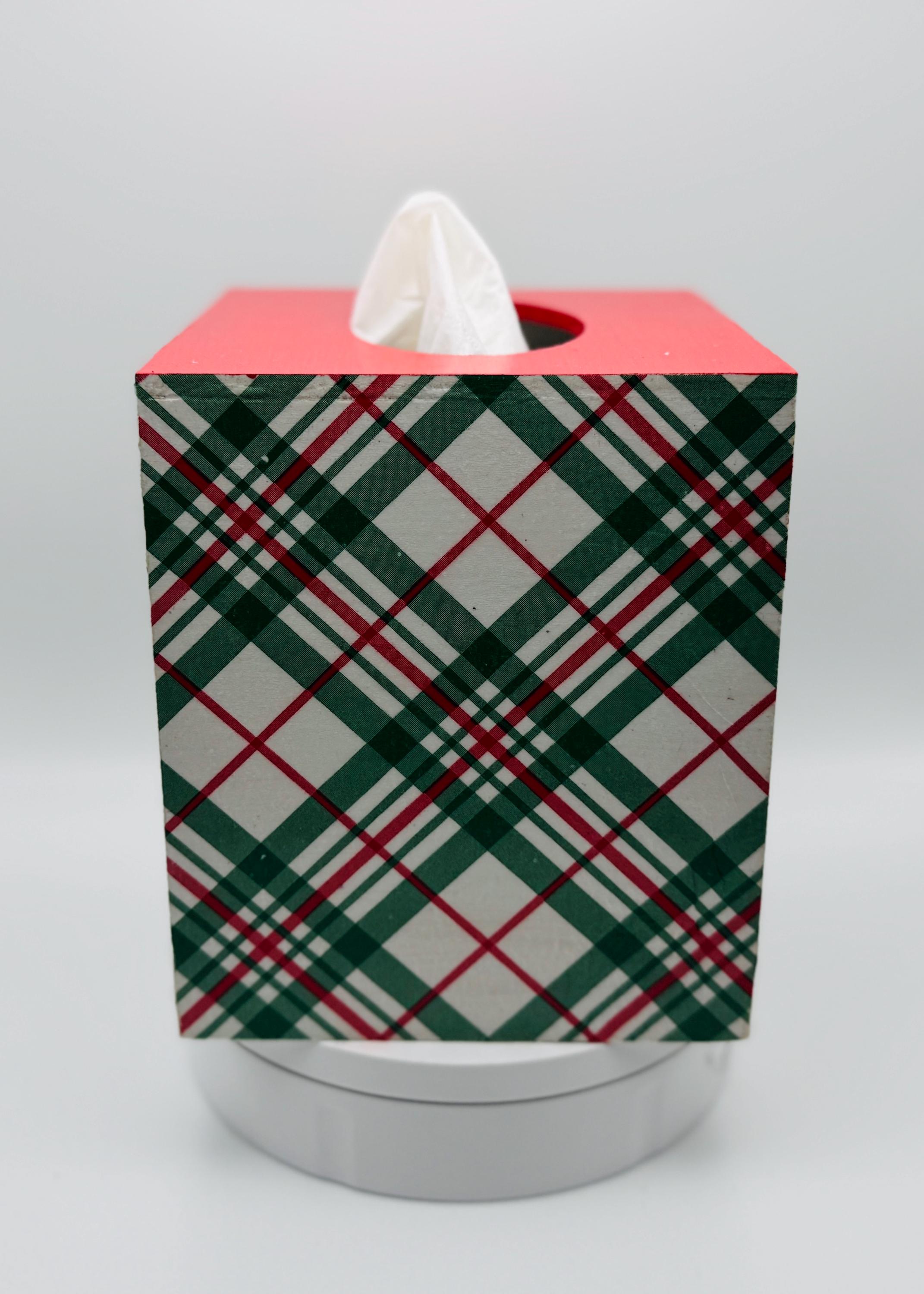 Santa's Feet & Friends Tissue Box Cover - Whimsical Winter Decor ...