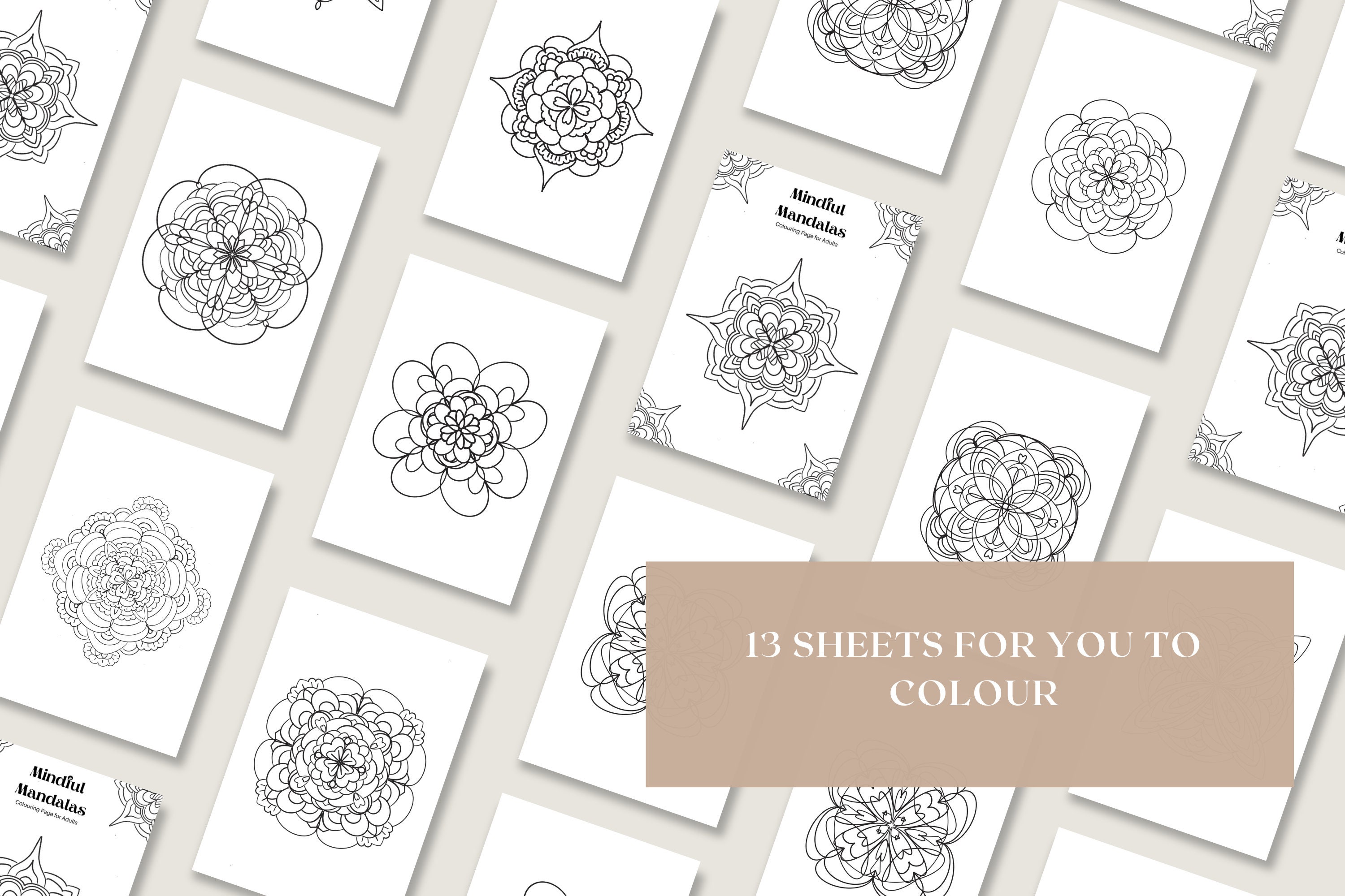 Mindful Mandalas Digital Colouring Pages Original Designs by Me - Etsy