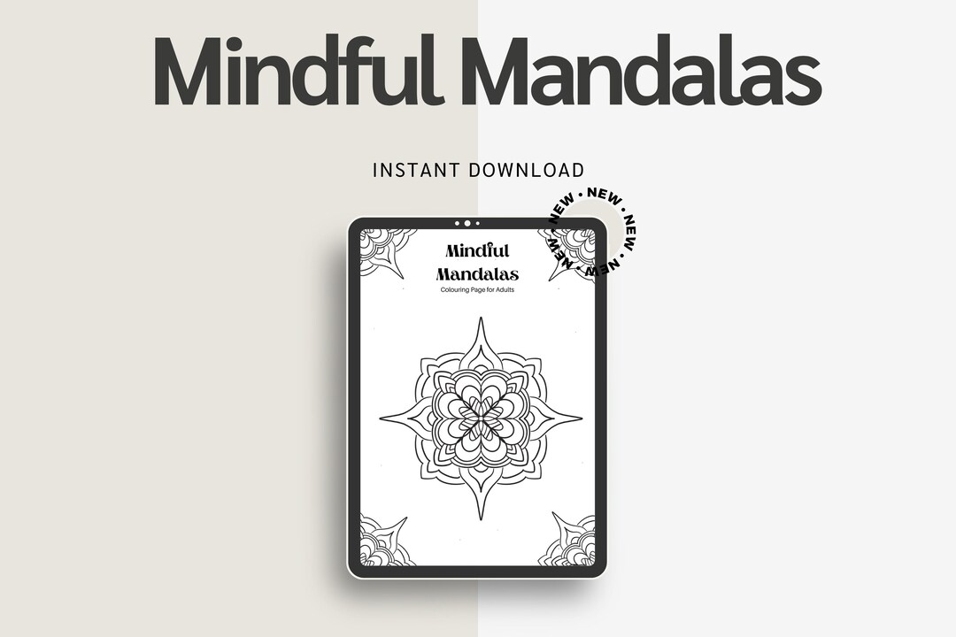Mindful Mandalas Digital Colouring Pages Original Designs by Me - Etsy