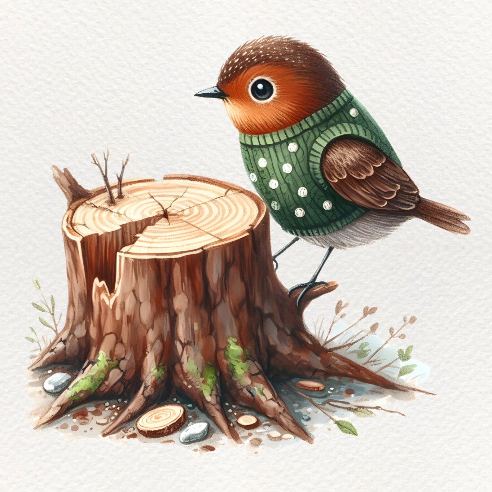 Bird Clipart, Spring Animal Clipart, Forest, Birdhouse, Poultry ...
