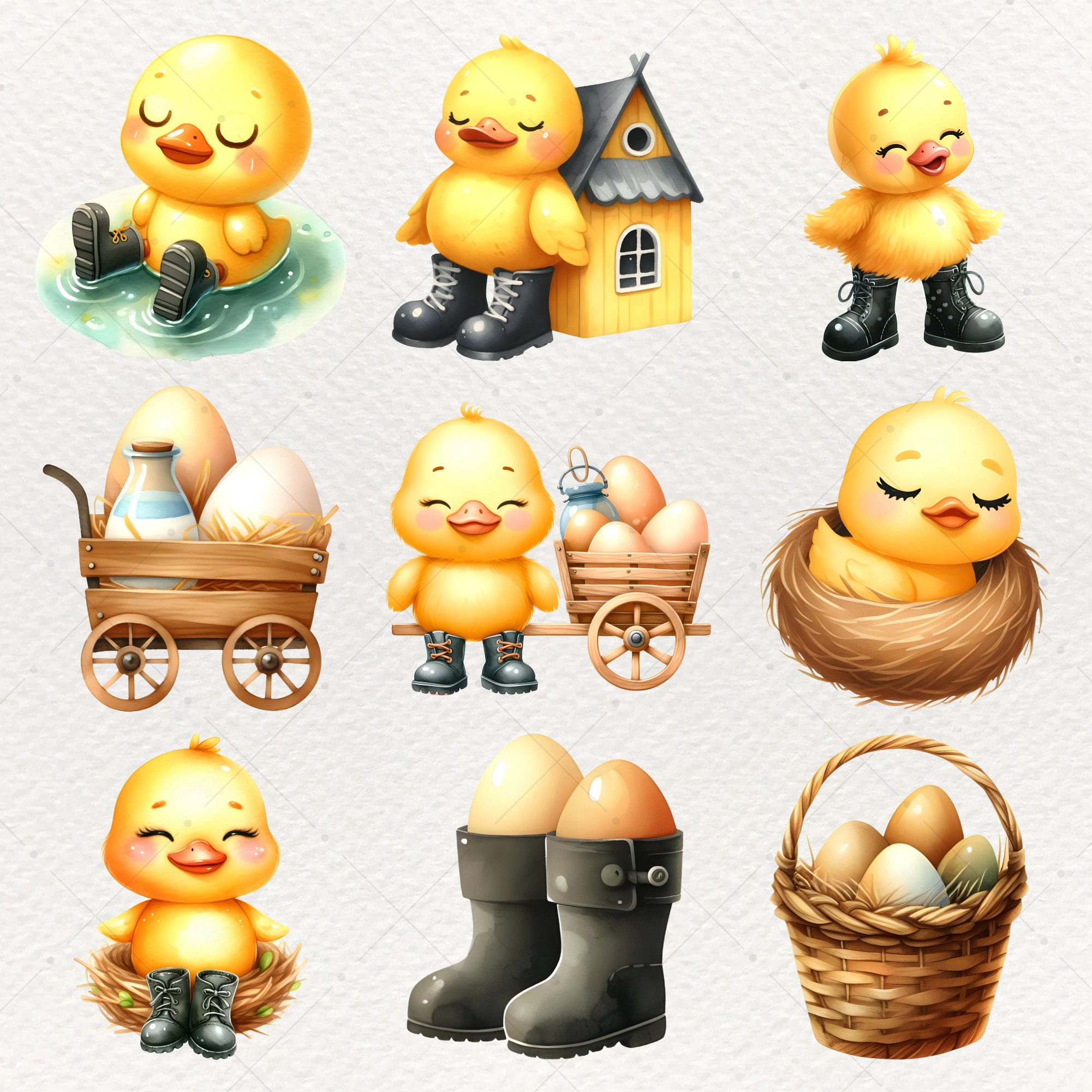 Duck Clipart, Duck Farm Clipart, Farmer, Cute Animals, Poultry, Animal ...