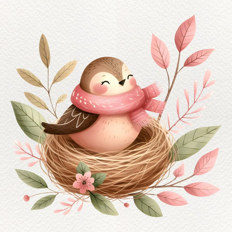 Spring Animal Clipart, Animal Clipart, Png, Watercolor Clipart, Cute ...