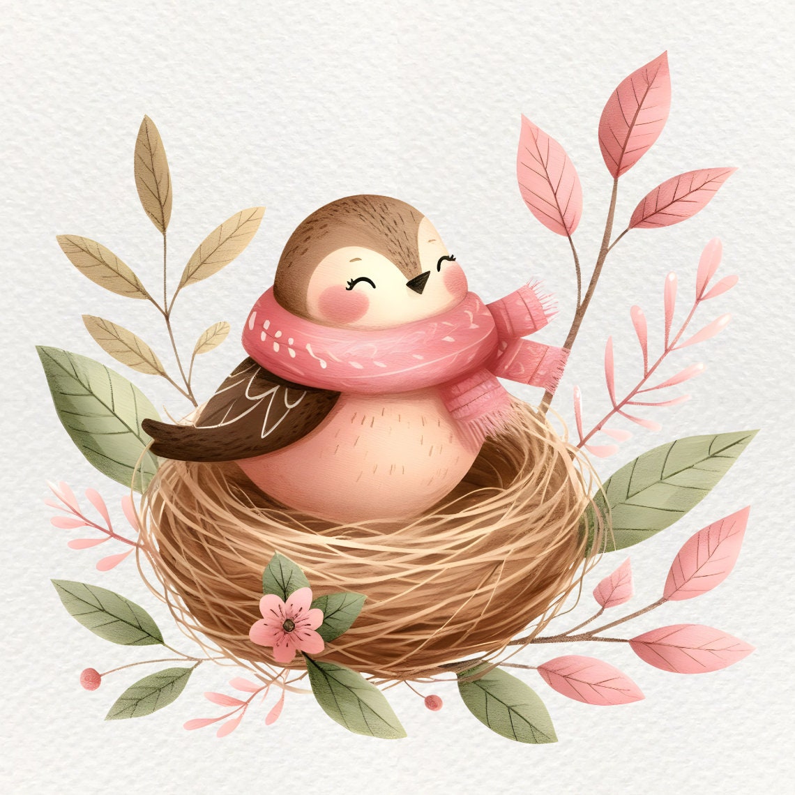 Spring Animal Clipart, Animal Clipart, Png, Watercolor Clipart, Cute ...