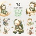 Watercolor Pilot Bear Clipart, Airplane PNG, Nursery Art - Etsy