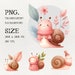 Spring Animal Clipart, Animal Clipart, Png, Watercolor Clipart, Cute ...