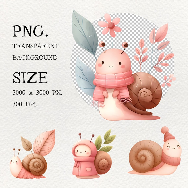 Spring Animal Clipart, Animal Clipart, Png, Watercolor Clipart, Cute ...