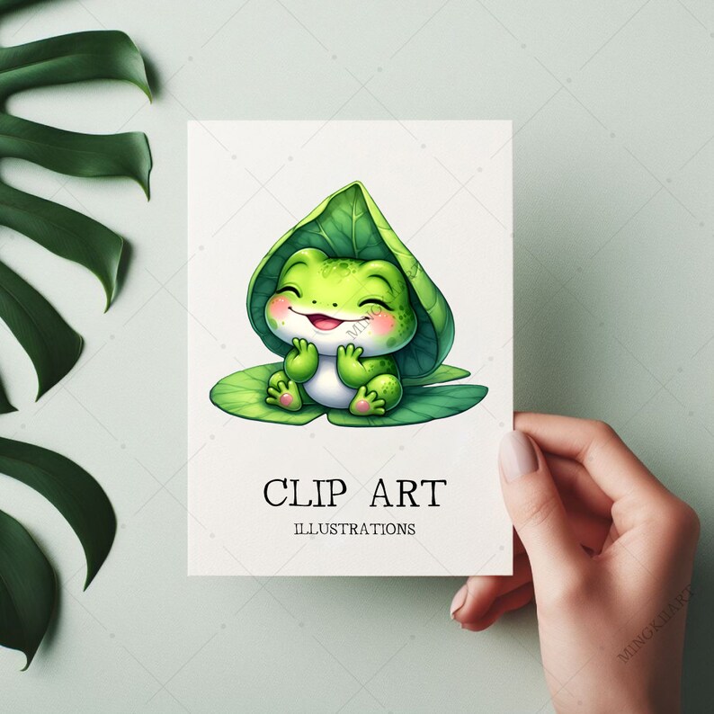 Cute Frog Clipart,little Frog,watercolor Wetland Clipart,love Frog,png ...