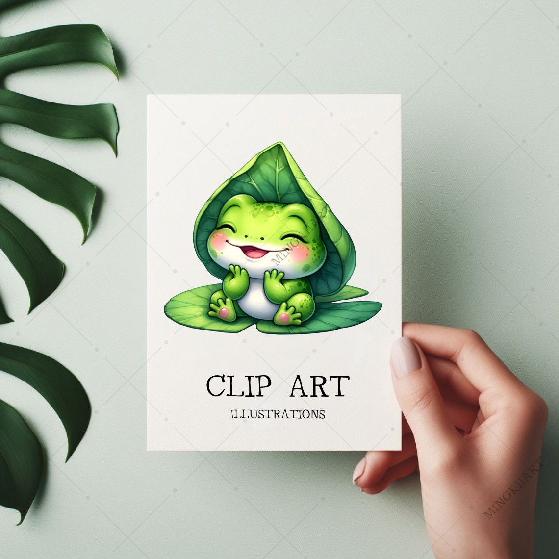watercolor-frog-clipart-cute-nursery-art-png-300-dpi-etsy