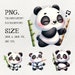 Kung Fu Panda Clipart,watercolor Clipart,animal Clipart,spring Animals ...