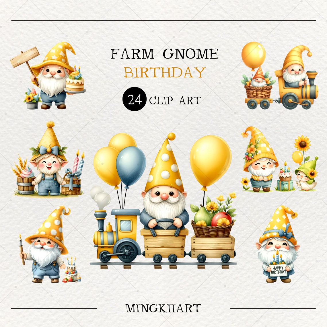 Gnome Clipart,farm,farm Clipart,fire Plant,birthday,gift,balloons ...
