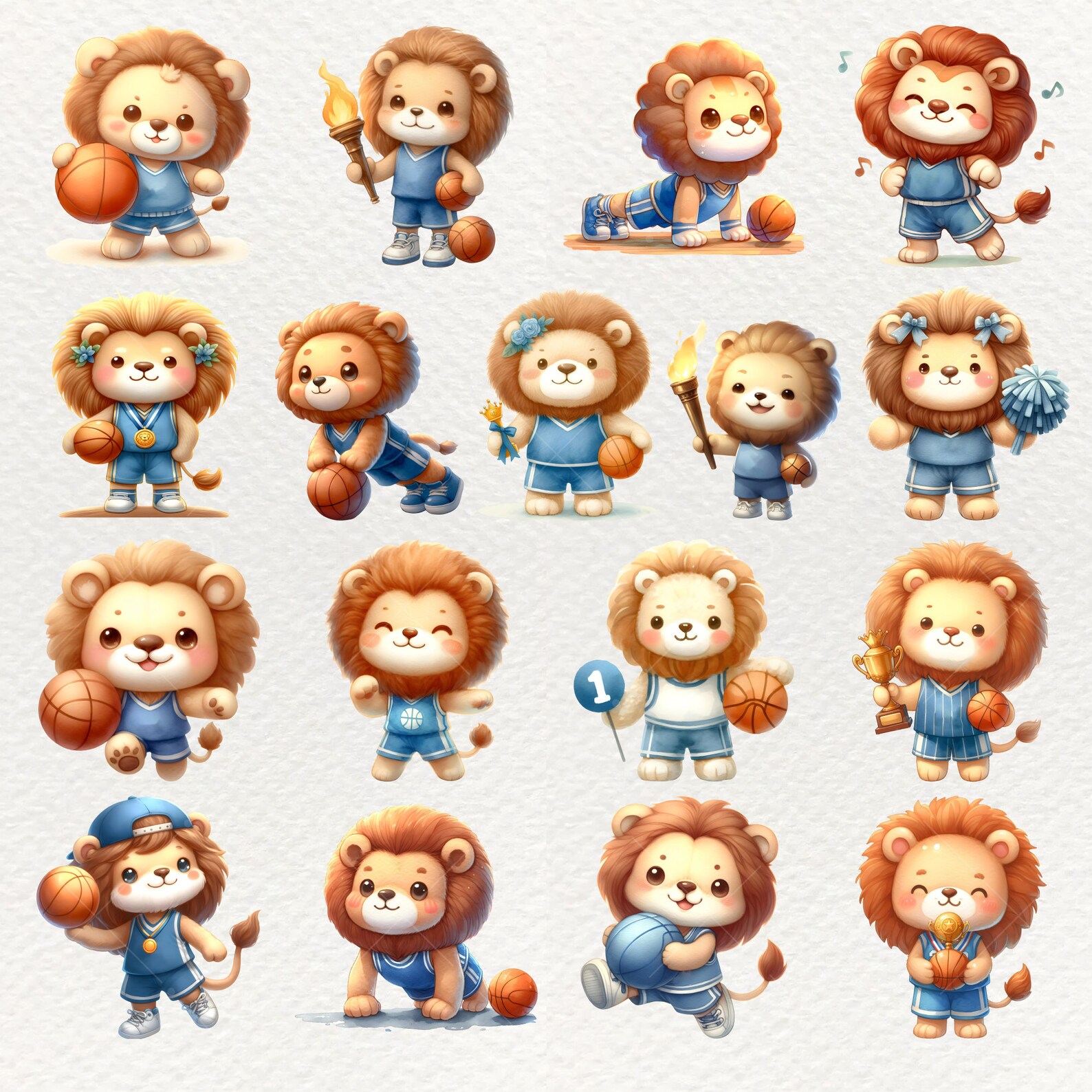 Lion Clipart, Basketball Clipart, Cute Animals, Animal Clipart, Kids ...