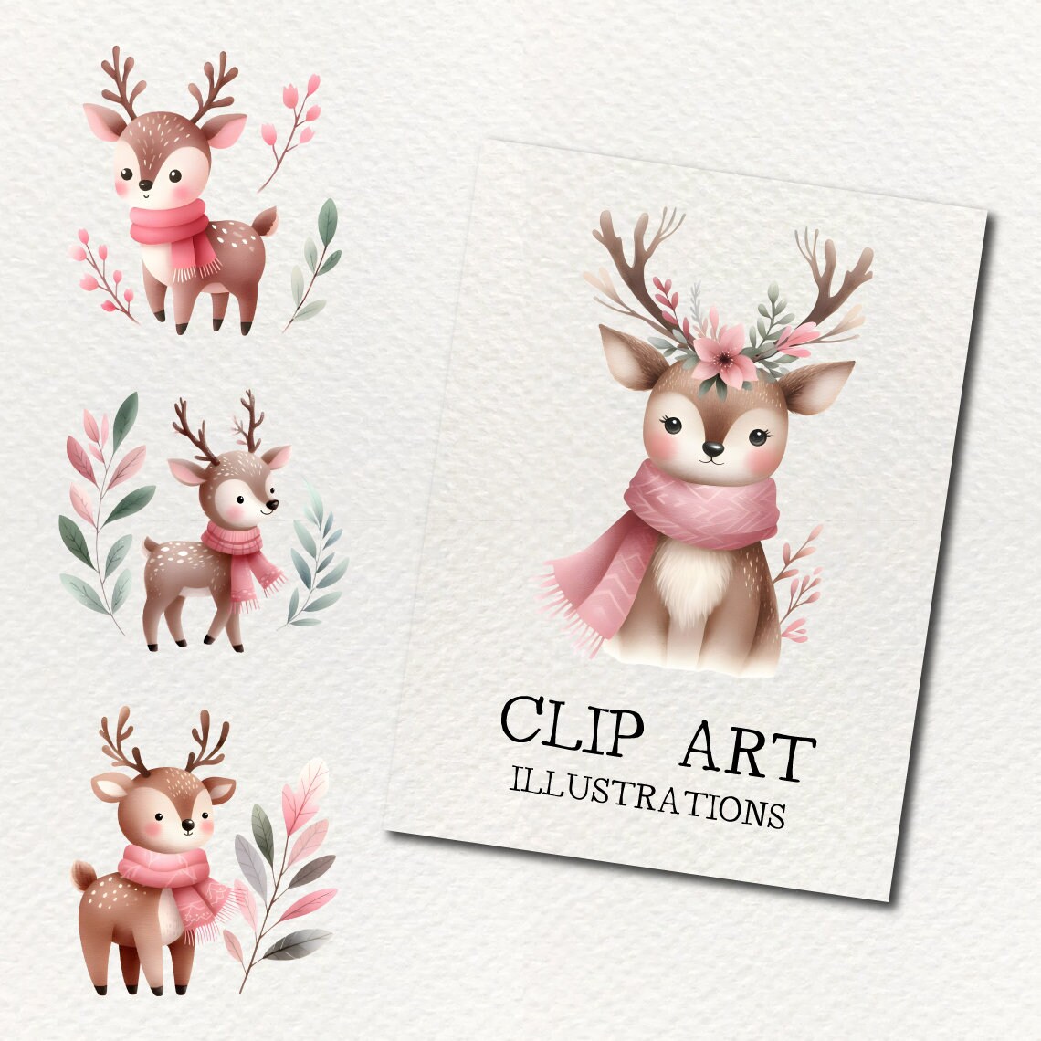 Spring Animal Clipart, Animal Clipart, Png, Watercolor Clipart, Cute ...