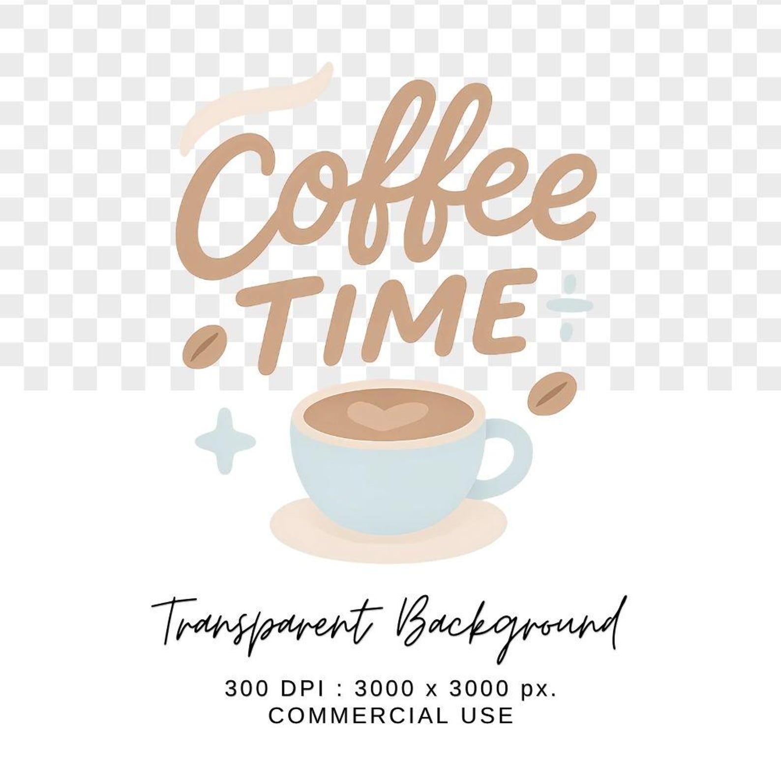 Coffee Clipart Set | Latte Art, Espresso, Cafe PNG (digital Download ...