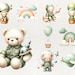 Pilot Clipart, Pilot Bear, Png, Pilot Animal Clipart, Airplane, Little ...