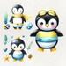 Penguin Clipart, Summer Sea, Diving, Cute Animals, Summer Clipart ...