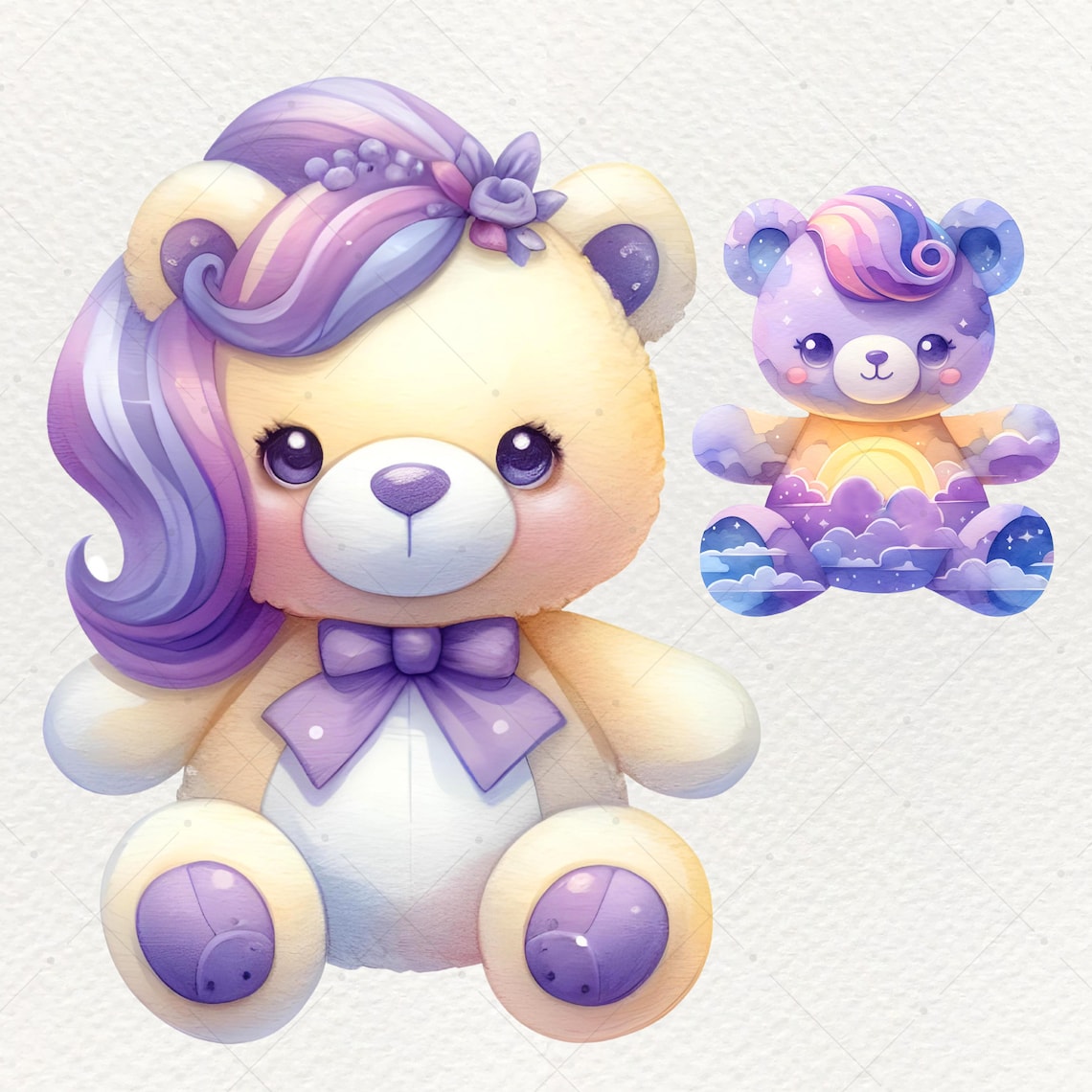 Pony Bear Clipart, Pony, Cute Animals, Bear Clipart, Kids Clipart, PNG ...