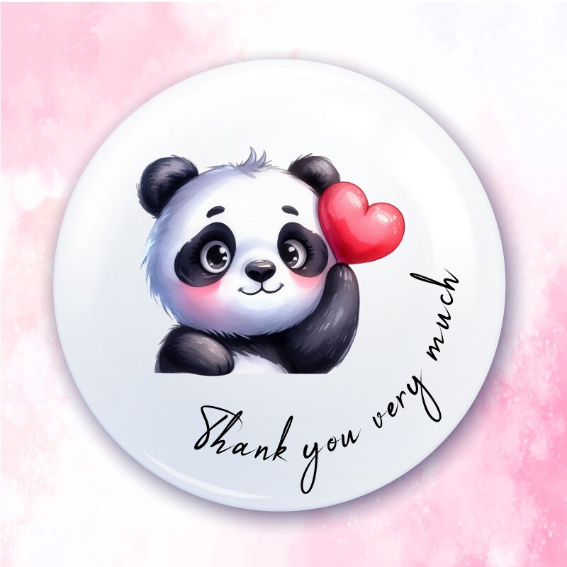Watercolor Cute Panda Valentine Clipart, 10 PNG Valentine's Day Clipart ...
