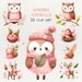 Spring Animal Clipart, Animal Clipart, Png, Watercolor Clipart, Cute ...