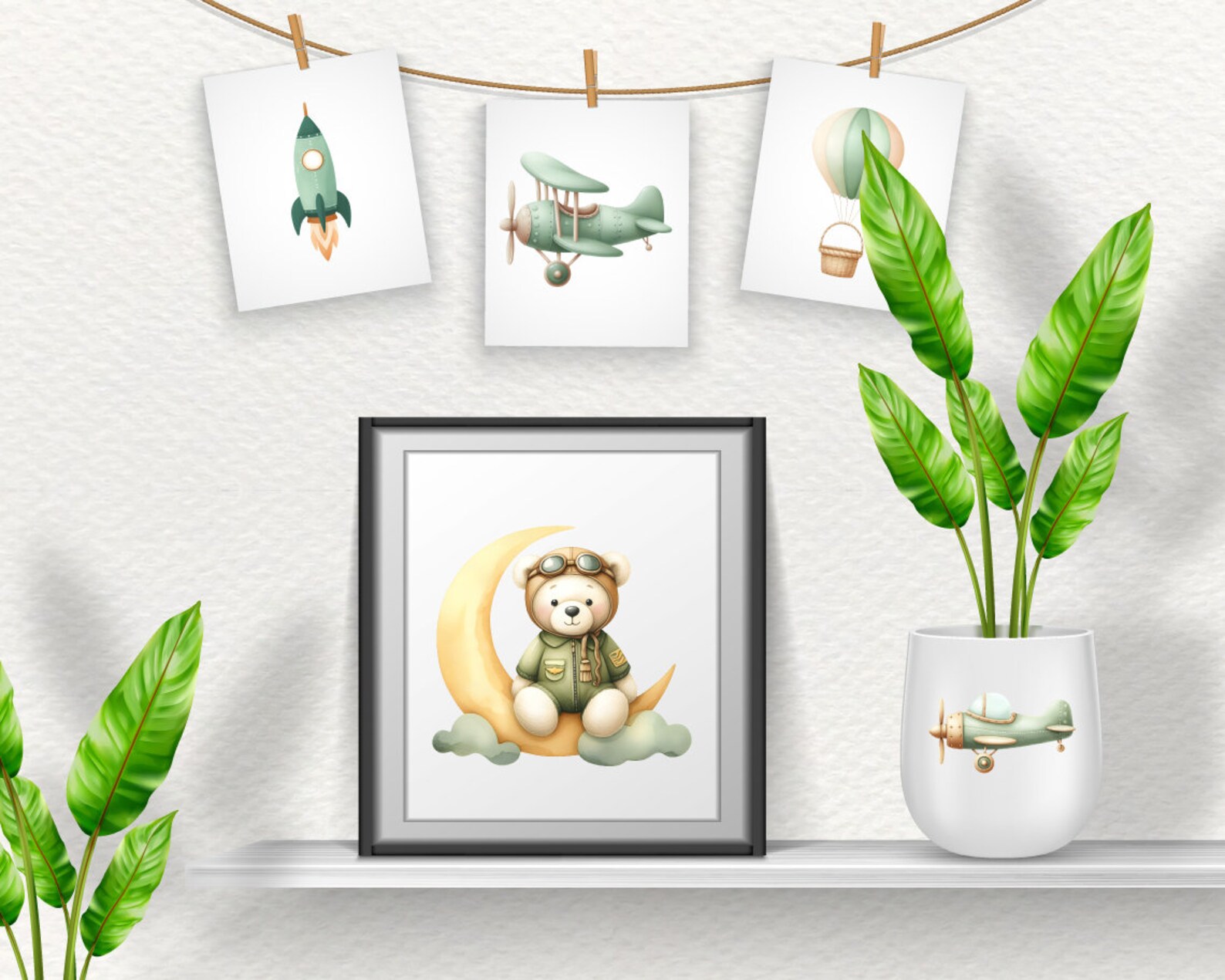 Pilot Clipart, Pilot Bear, Png, Pilot Animal Clipart, Airplane, Little ...