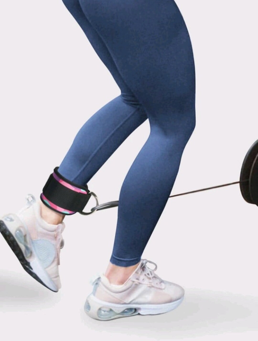 Ankle Strap for Cable Machines and Resistance Bands, Workout Cuff ...