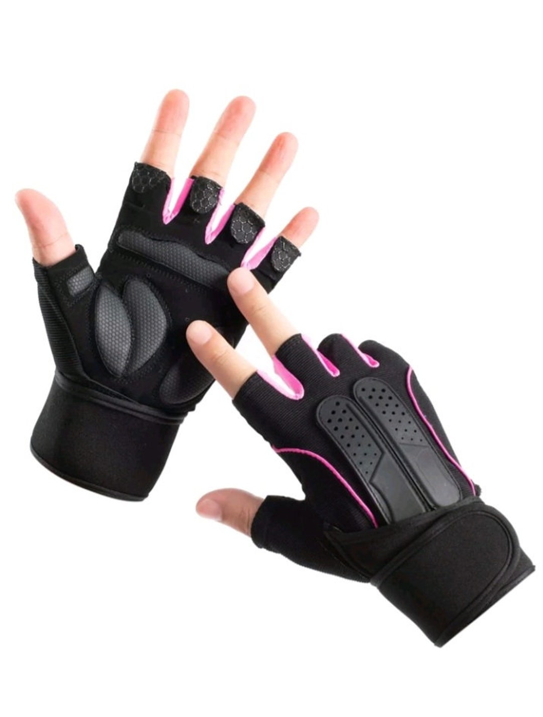 Weight Lifting Gloves - Fingerless Gym Gloves With Wrist Support ...