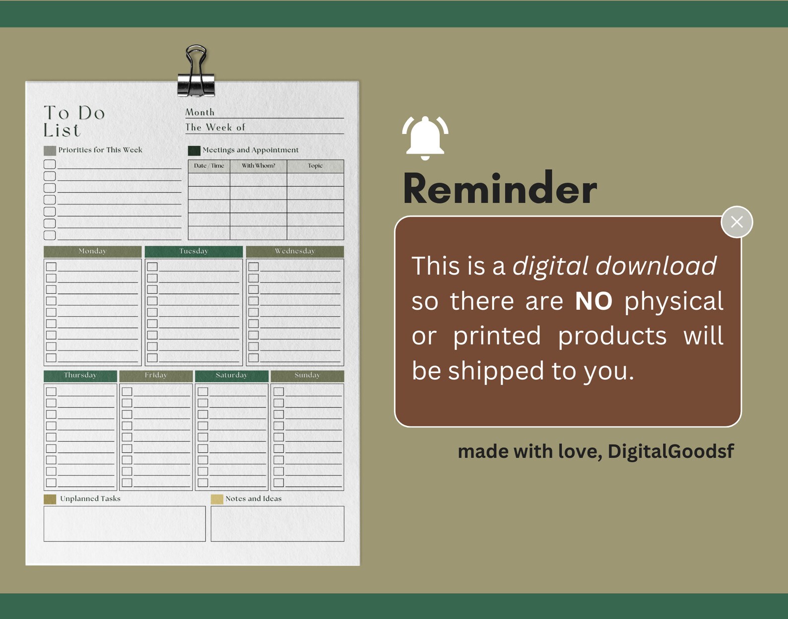 Marble Luxe Weekly Planner Goal Planner-goal Review-meal Planner ...