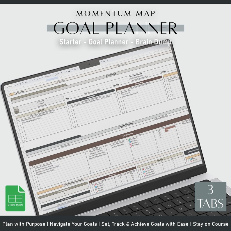 Momentum Map: Goal Planner | SMART Goal Setting, Tracking, Reviewing ...