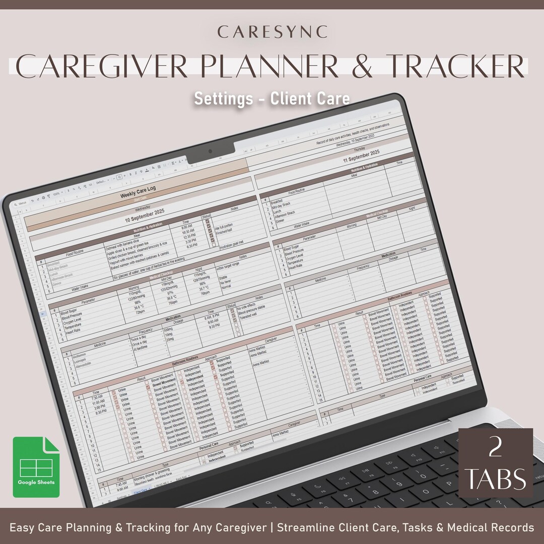 Caresync: Caregiver Planner and Tracker | Client Care Tracker, Daily ...