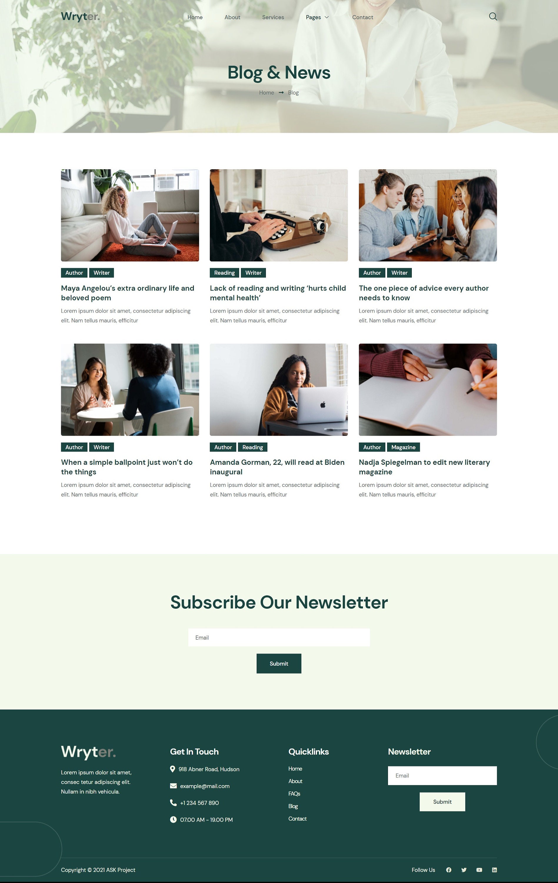 Content Copywriting Services Elementor Template Kit - Etsy