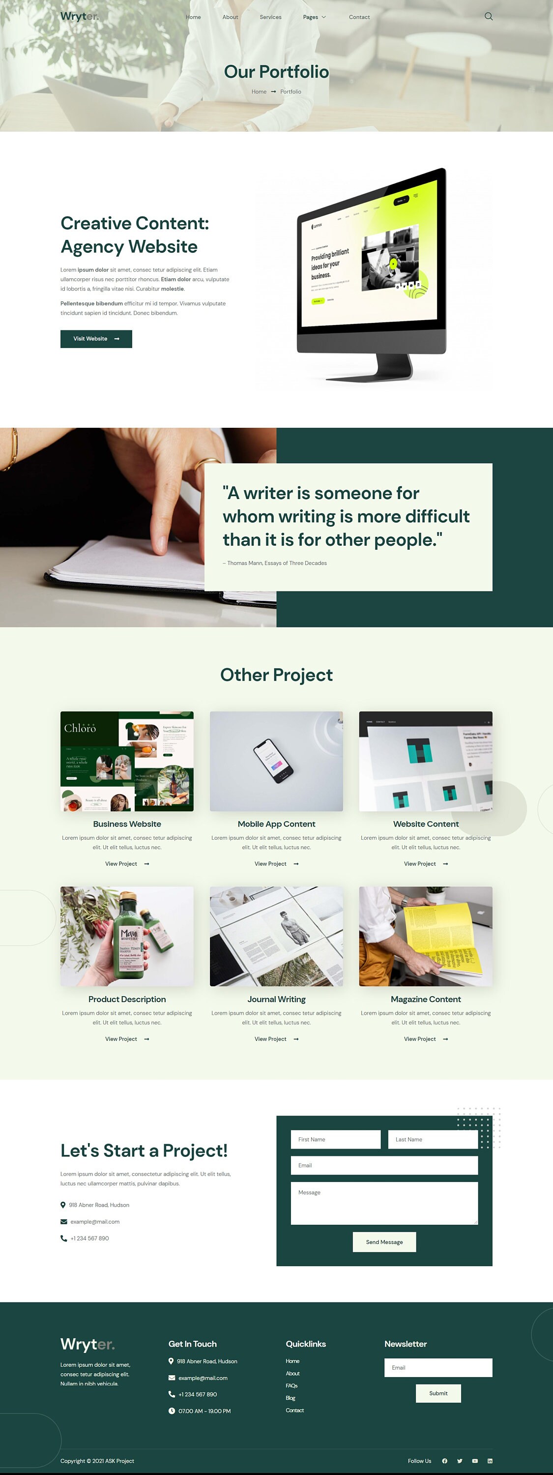 Content Copywriting Services Elementor Template Kit - Etsy