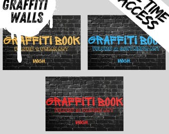 THE BEST 3 Graffiti Art Book Bundle Edition | +1000 Graffiti Canvas ...