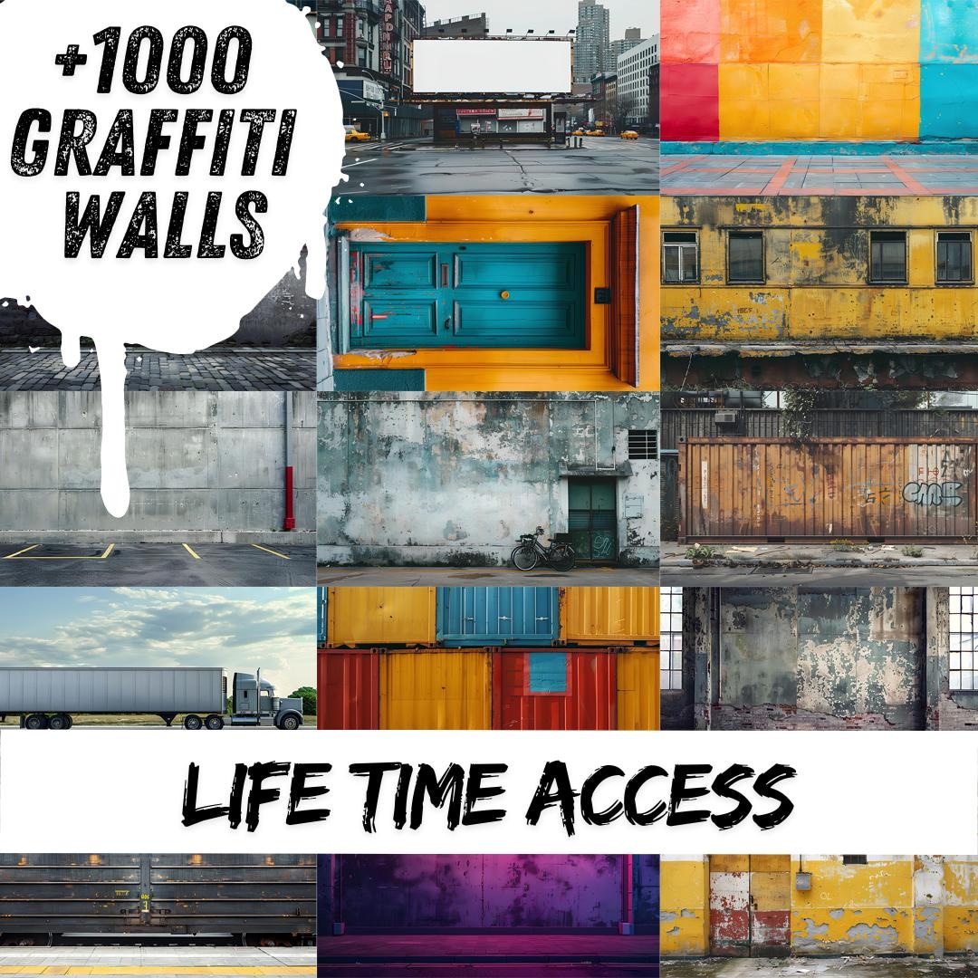 Graffiti Art ULTIMATE BUNDLE EDITION | +1000 Graffiti Canvas Collection ...