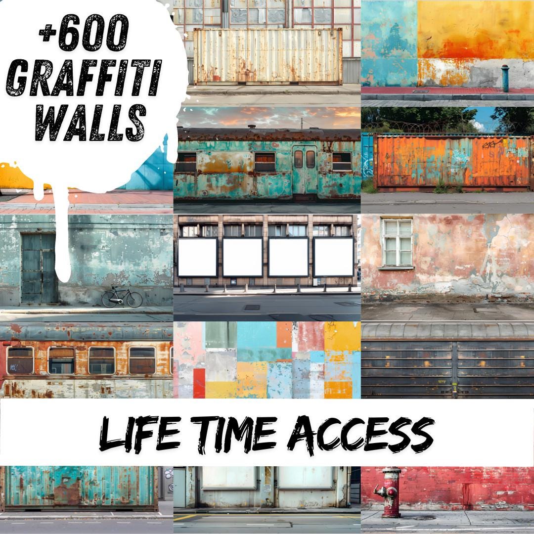 THE BEST 5 Bundle Edition | +600 Graffiti Canvas Collection for ...