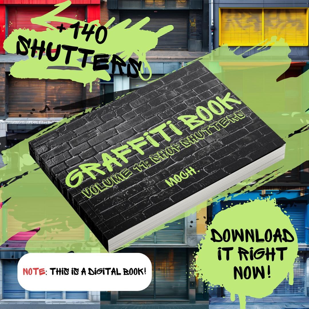 Shop SHUTTERS Graffiti Art Book | +130 Wall Canvases for Graffiti ...
