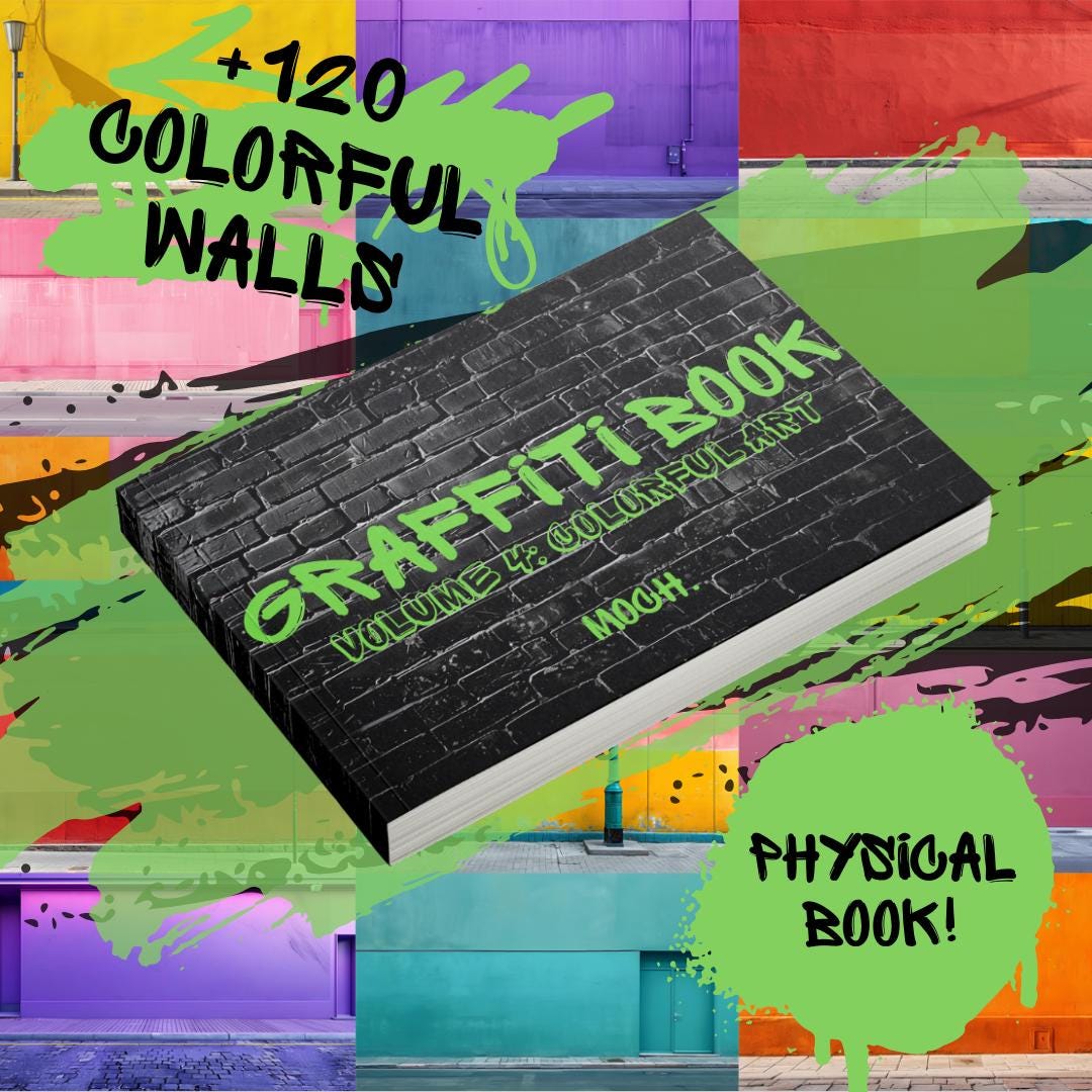 Colorful Graffiti Art Book 120 Wall Canvases for Graffiti Artists ...