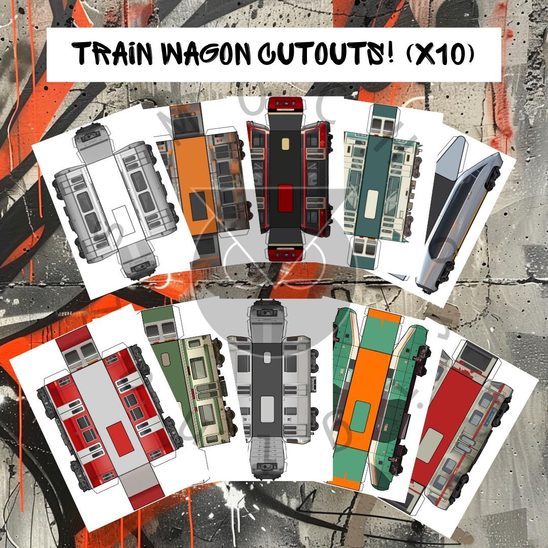 GRAFFITI Urban Style CUT-OUTS Train Wagons | Graffiti Wagons | Graffiti ...